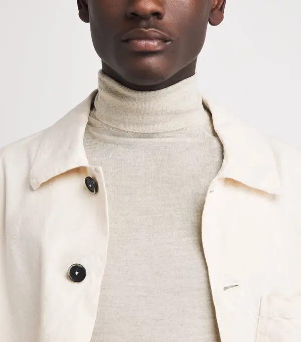 ALAN SCOTT Superfine Merino Wool Rollneck Sweater