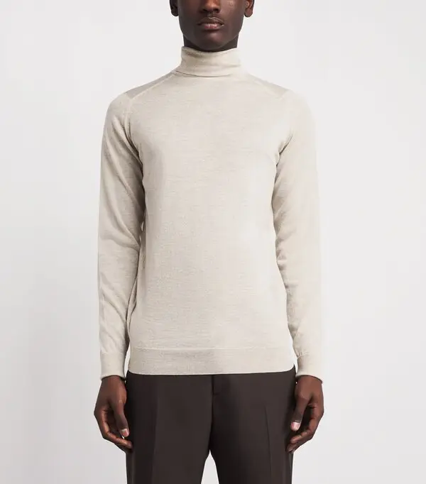 ALAN SCOTT Superfine Merino Wool Rollneck Sweater
