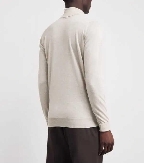 ALAN SCOTT Superfine Merino Wool Rollneck Sweater