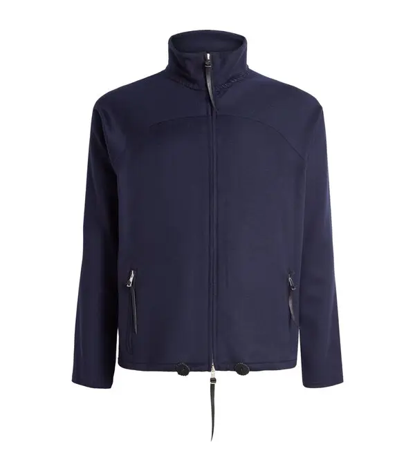ALAN SCOTT Cashmere-blend Track Sweater