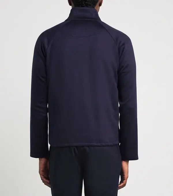 ALAN SCOTT Cashmere-blend Track Sweater