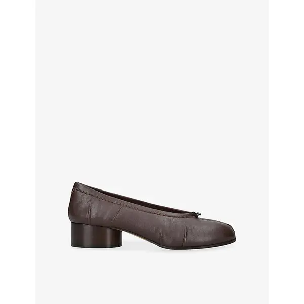MAISON MARGIELA Tabi Ballerina Heeled Leather Shoes - Other