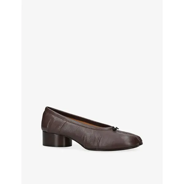 MAISON MARGIELA Tabi Ballerina Heeled Leather Shoes - Other
