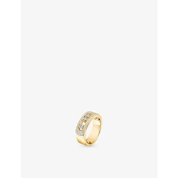 Messika Move Noa Pavé Diamond Ring - Yellow