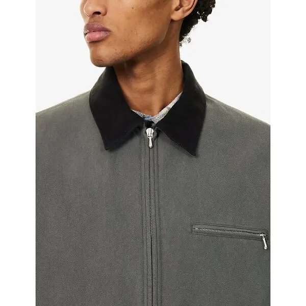 A.PRESSE Cotton And Silk-blend Jacket