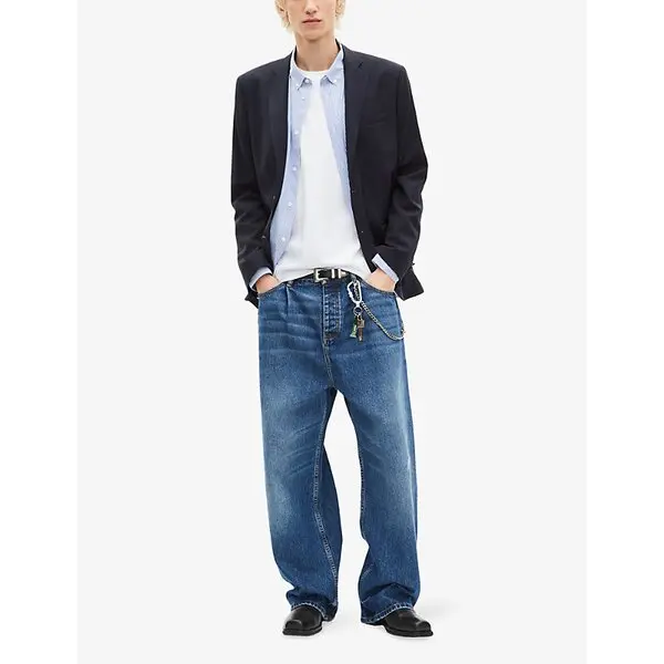 The Kooples Notch-lapel Relaxed-fit Wool Blazer