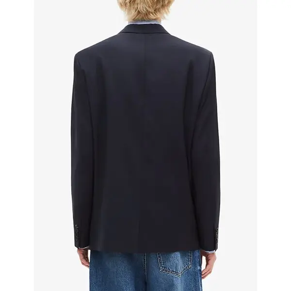 The Kooples Notch-lapel Relaxed-fit Wool Blazer