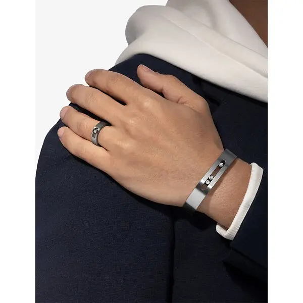 Messika Move Small Titanium And Diamond Ring