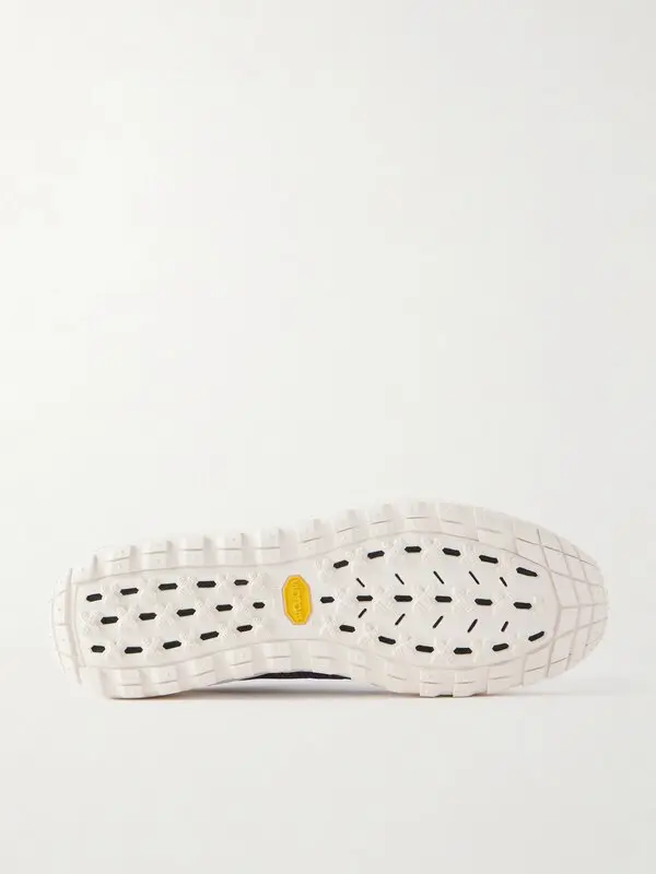 Moncler Trailgrip Lp Leather-trimmed Mesh Sneakers