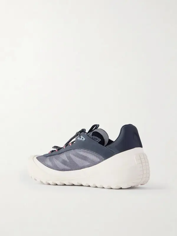 Moncler Trailgrip Lp Leather-trimmed Mesh Sneakers