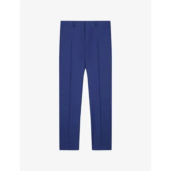 The Kooples Slim-leg Wool Trousers With Centre Crease