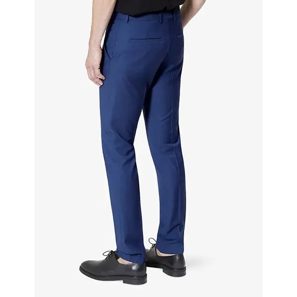 The Kooples Slim-leg Wool Trousers With Centre Crease