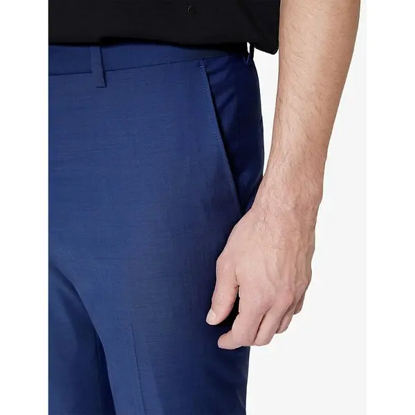 The Kooples Slim-leg Wool Trousers With Centre Crease