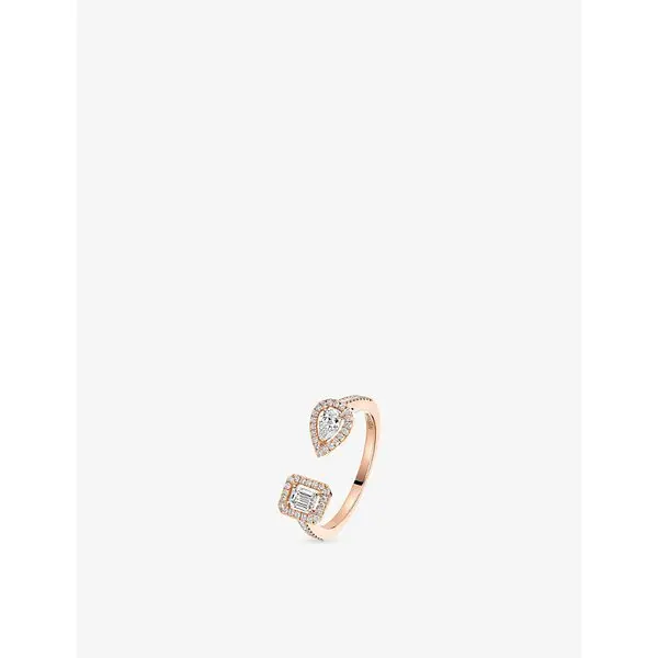 Messika My Twin Toi & Moi 18ct -gold And Diamond Ring - Pink