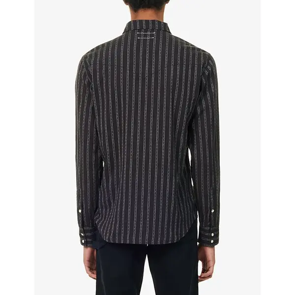 AUSTIN POST Western Striped Cotton Shirt