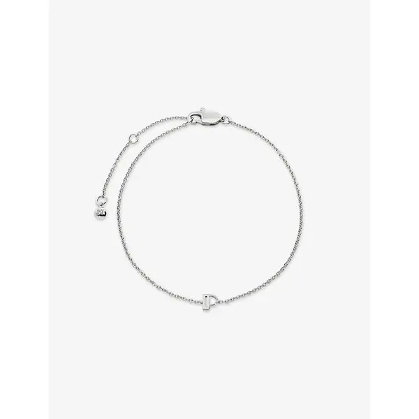 Monica Vinader Initial P Sterling- Bracelet - Silver