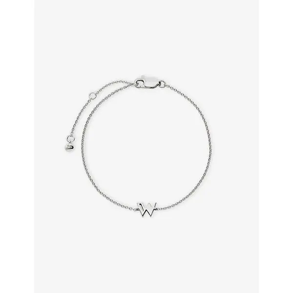 Monica Vinader Initial Sterling- Bracelet - Silver