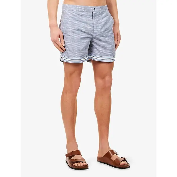 CHE Printed Swim Shorts - Powder Blue