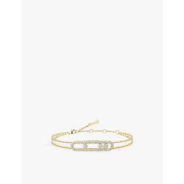 Messika Move Classique 18ct Gold And Diamond Bracelet - Yellow