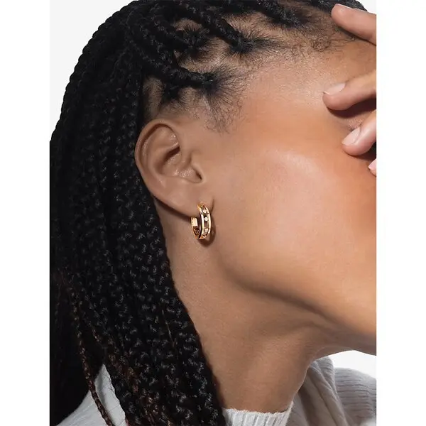 Messika Move Classique 18ct Gold And Diamond Hoop Earrings - Yellow