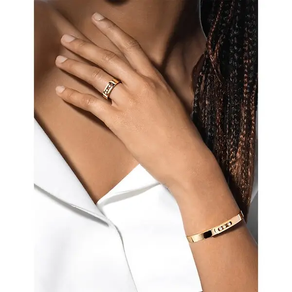 Messika Move Noa 18ct Gold And 0.11ct Diamond Ring - Yellow
