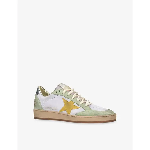 GOLDEN GOOSE Ball Star 83251 Suede Trainers - Lilac
