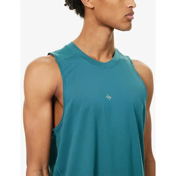 247 BY REPRESENT Numbers Stretch-jersey Vest - Teal