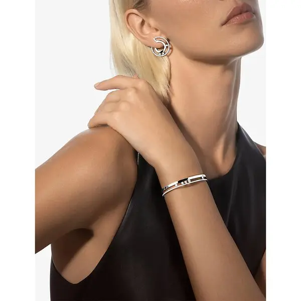 Messika Move Romane Diamond Bangle Bracelet - White