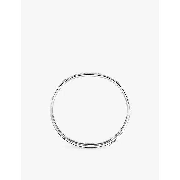 Messika Move Romane Diamond Bangle Bracelet - White