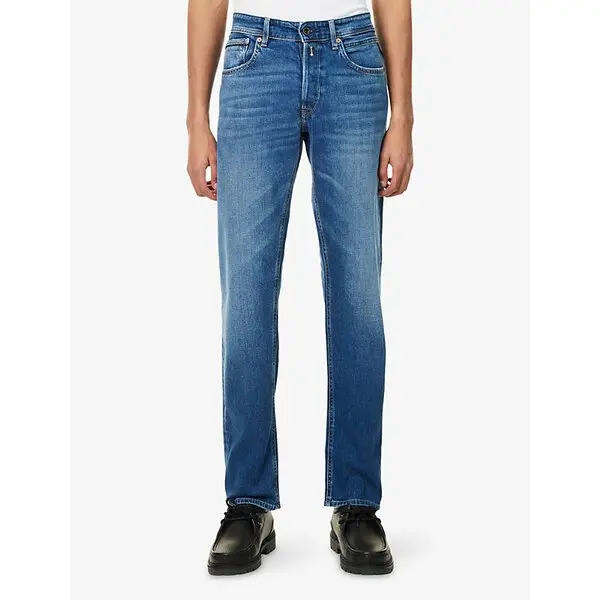 REPLAY Grover Straight-fit Stretch-denim Jeans
