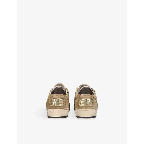 GOLDEN GOOSE Ball Star Suede Trainers - Beige Oth
