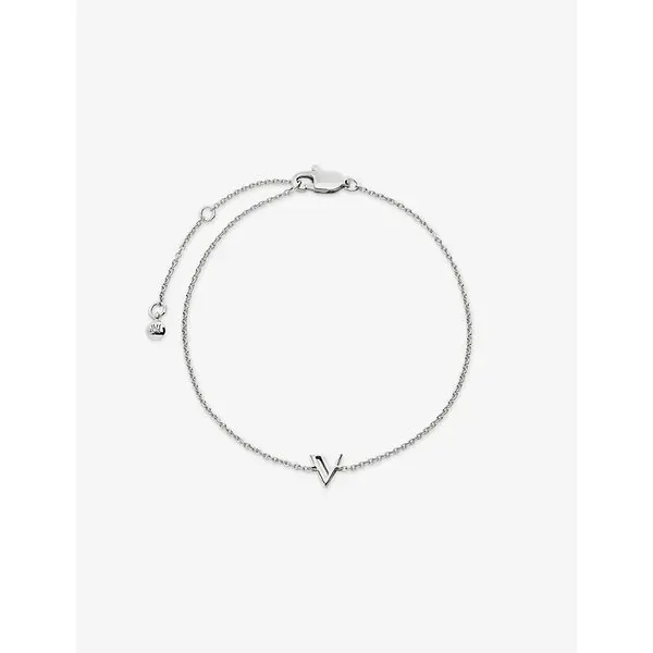 Monica Vinader Initial V Sterling Bracelet - Silver