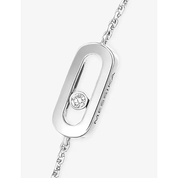 Messika 18ct Gold And 0.01ct Diamond Bracelet - White