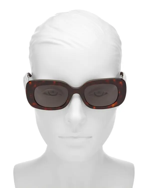 Celine 51mm Square Sunglasses - Havana/gray Solid