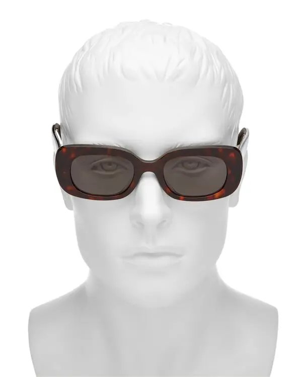 Celine 51mm Square Sunglasses - Havana/gray Solid