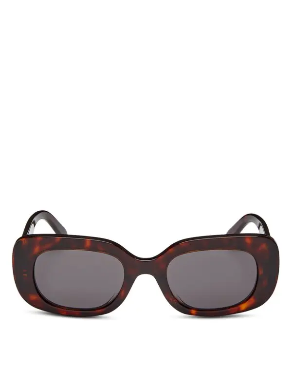 Celine 51mm Square Sunglasses - Havana/gray Solid