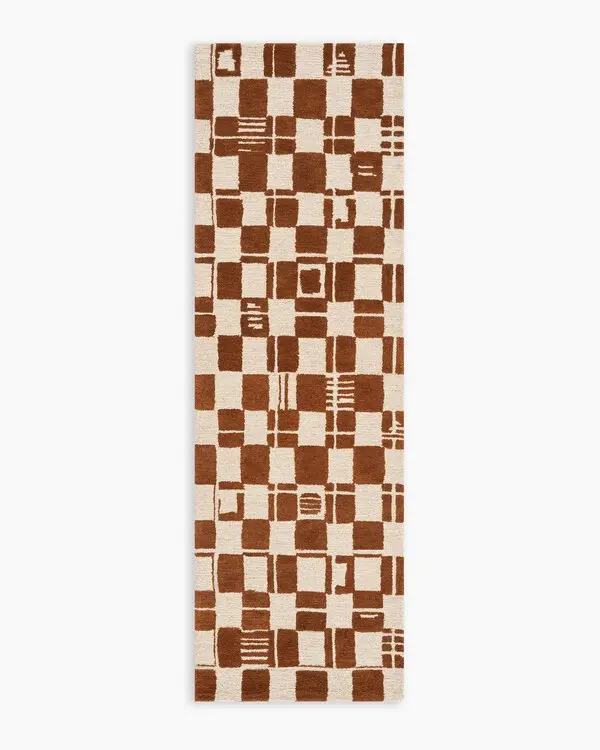 Quince Zion Wool Rug - Rust