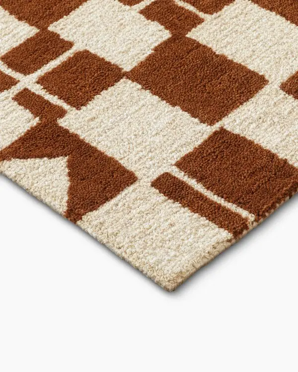 Quince Zion Wool Rug - Rust
