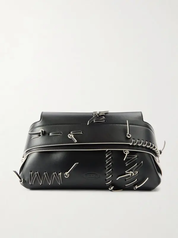 TOD'S Woven Leather Shoulder Bag