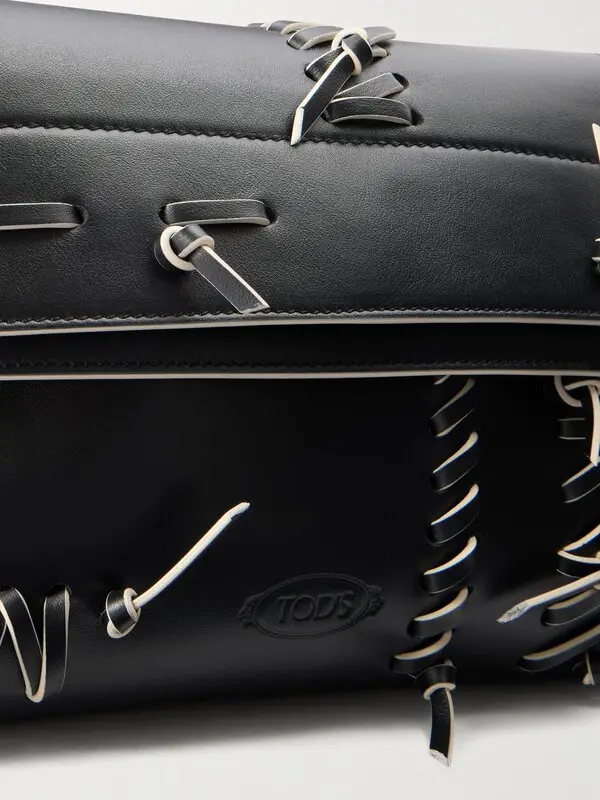 TOD'S Woven Leather Shoulder Bag