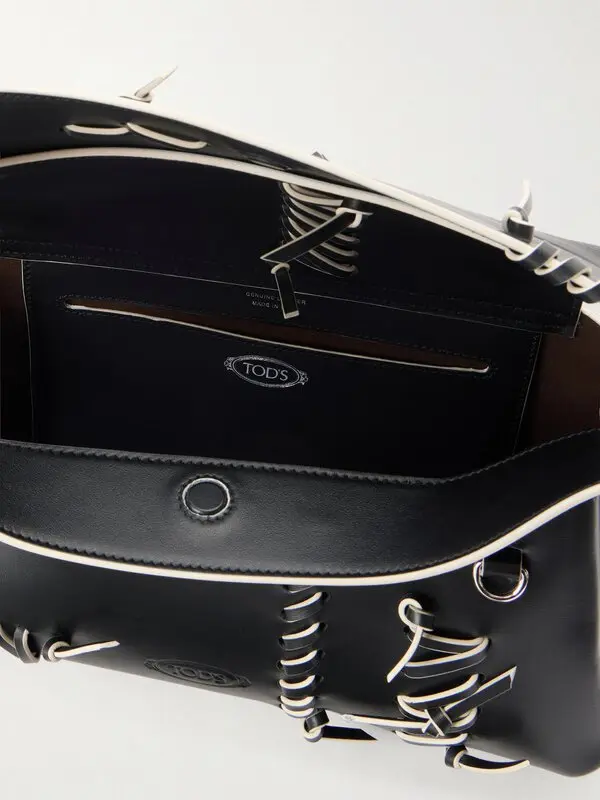 TOD'S Woven Leather Shoulder Bag