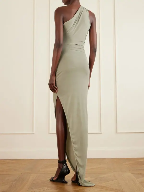 Rick Owens Aaliyah One-shoulder Gown - Green