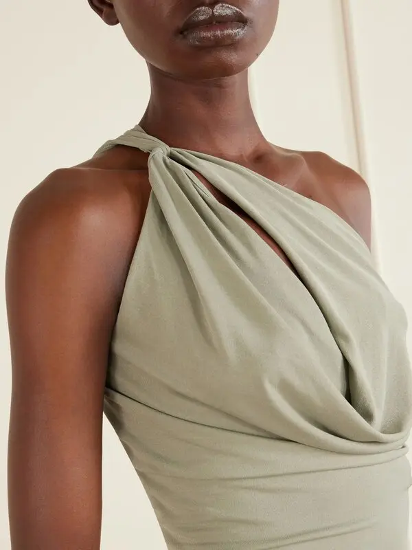 Rick Owens Aaliyah One-shoulder Gown - Green