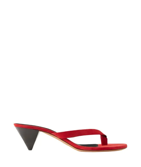 JUDE Rooty Leather Sandals - Red