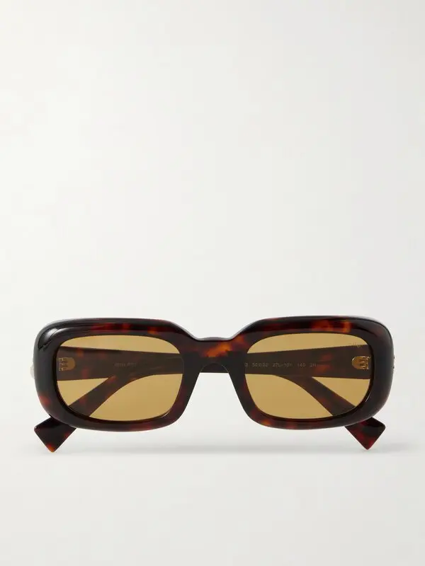 Miu Miu Square-frame Sunglasses - Tortoiseshell