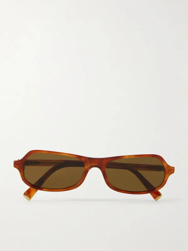 Miu Miu Round-frame Acetate Sunglasses - Brown