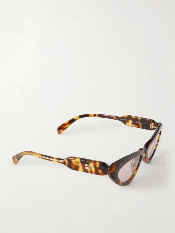 Miu Miu Cat-eye Acetate Sunglasses - Tortoiseshell