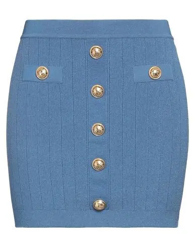 Balmain Mini Pencil Skirt - Blue