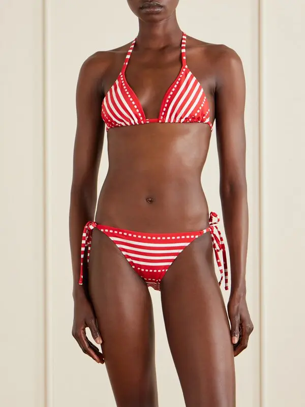 LEMLEM Malia Striped Triangle Bikini