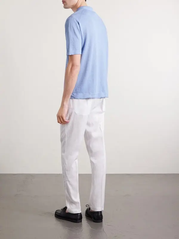 SLOWEAR Incotex Zanone Icelino Polo Shirt - Blue